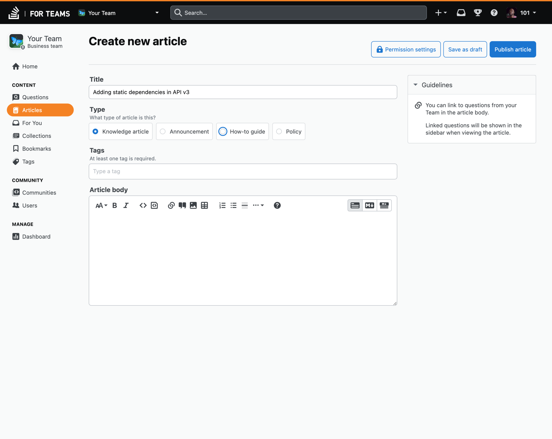Explore Stack Overflow for Teams Features - Stack Overflow